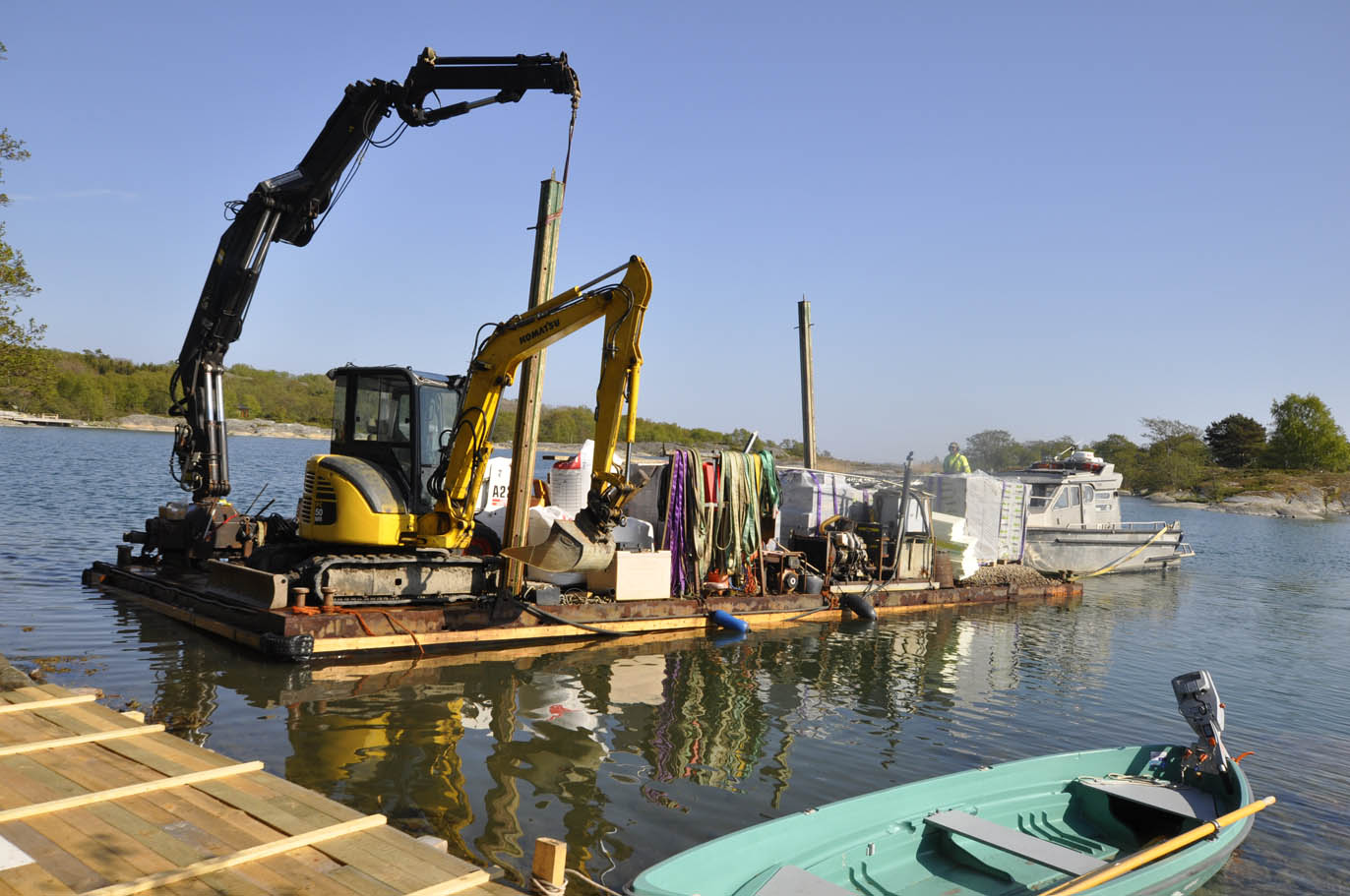 30 Tonnen Baumaterial – inseldorf